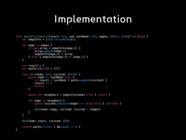 [Swift] Data Structure - Graph(DFS) | PPT