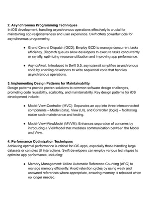 Swift Development Strategies for iOS App | PDF