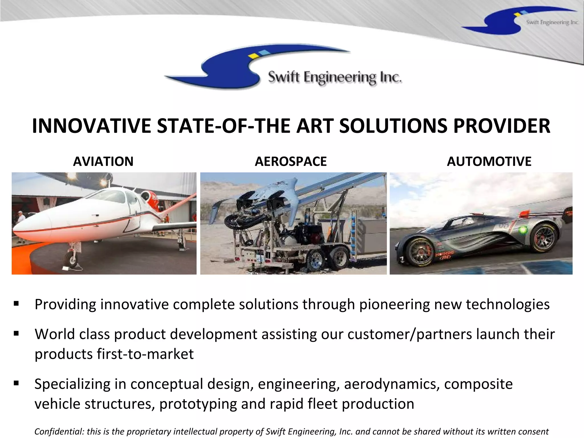 Swift Engineering Inc Overview | PPT