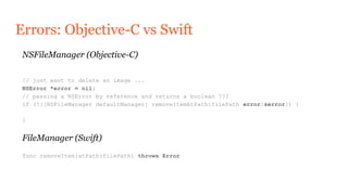 Swift Errors | PPTX