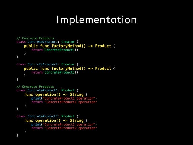 [Swift] Factory Method | PPT