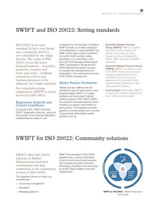 SWIFT for ISO 20022 Brochure | PDF