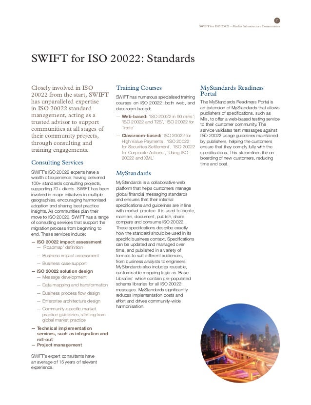 SWIFT for ISO 20022 Brochure