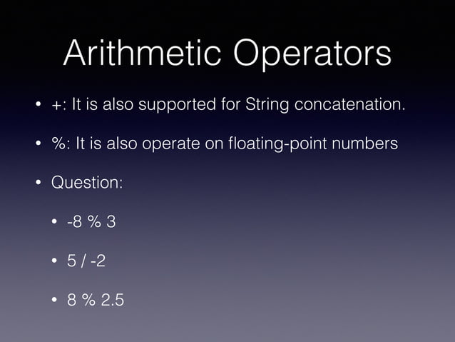 Basic Operator, String and Characters in Swift. | PPT