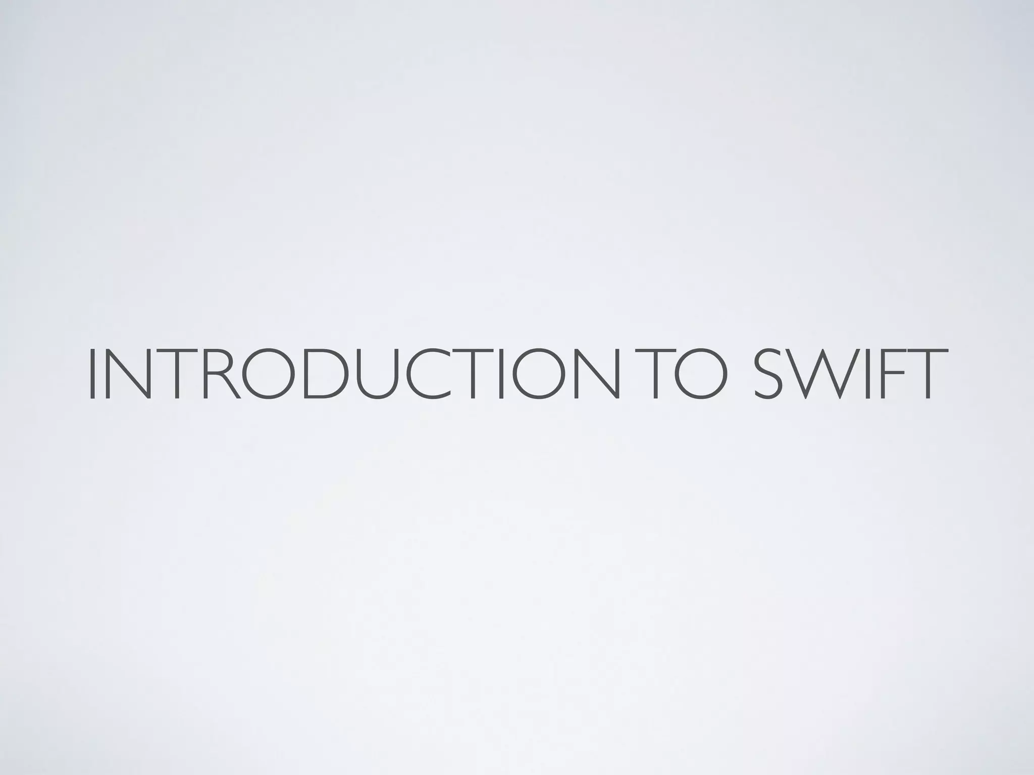 Swift intro | PDF