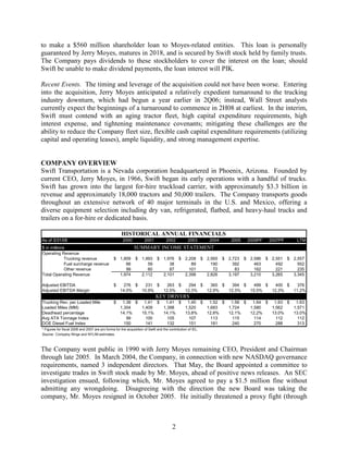 Swift Transportation 080610 | PDF