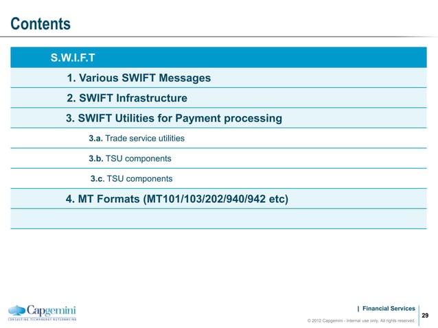 Swift L2 Ppt With Detailed Version Of Swift Ppt