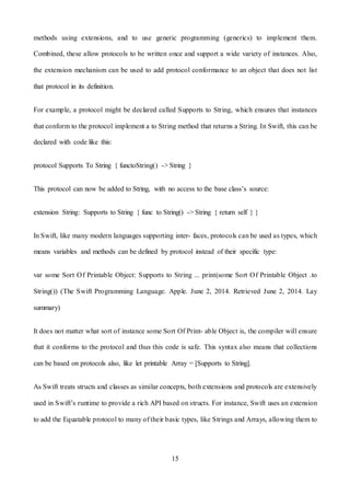 Swift language seminar topic | DOCX