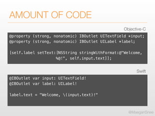 Swiftly Switching: The Transition from Obj-C to Swift | PPT