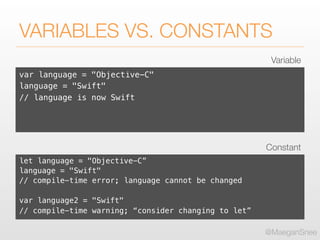 Swiftly Switching: The Transition from Obj-C to Swift | PPT