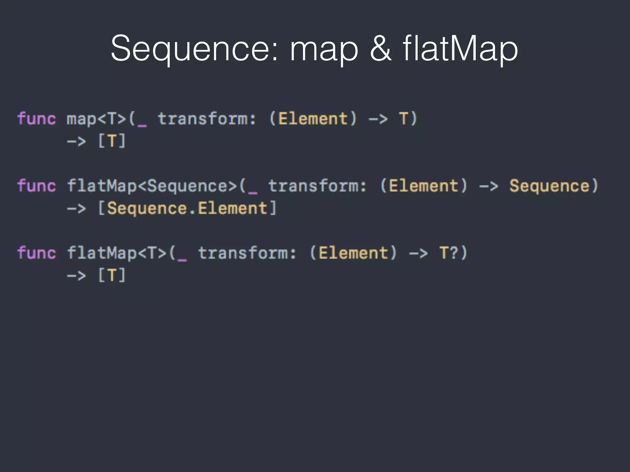 Swift map & flatMap | PPT