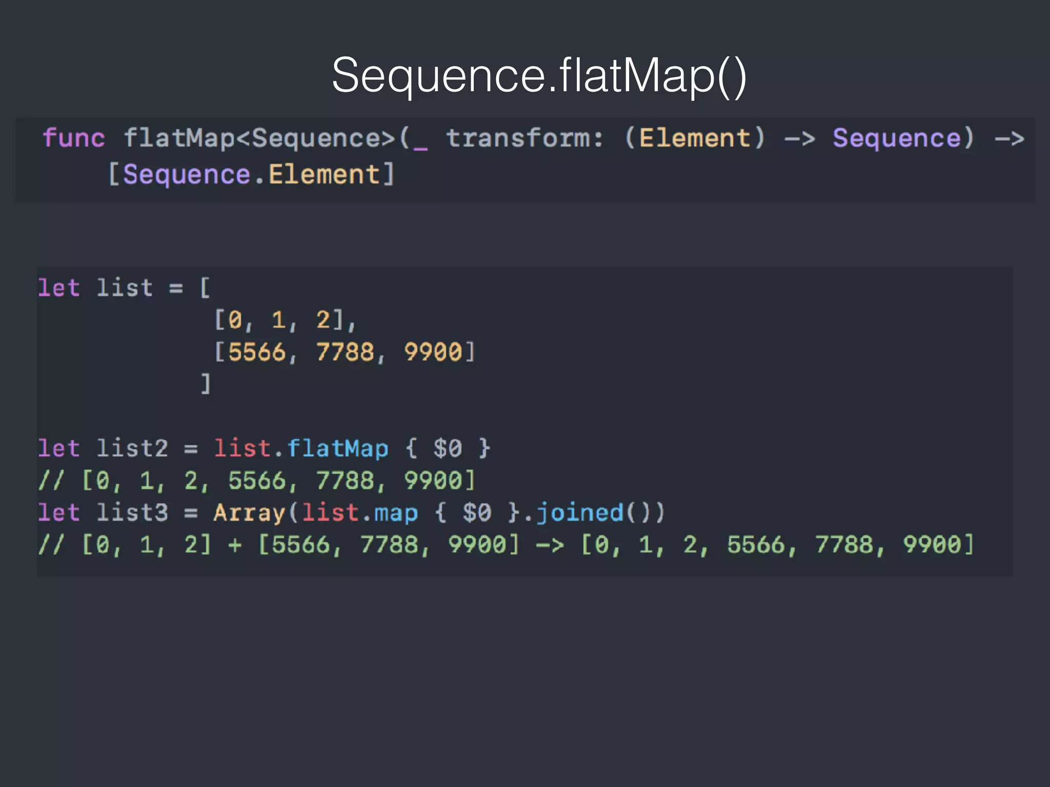 Swift map & flatMap | PPT