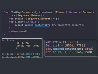 Swift map & flatMap | PPT