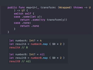 Swift map & flatMap | PPT