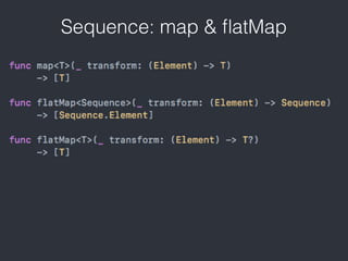 Swift map & flatMap | PPT