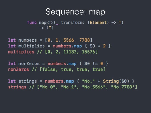 Swift map & flatMap | PPT