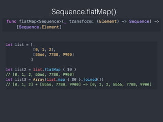 Swift map & flatMap | PPT