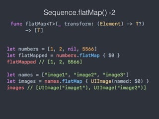 Swift map & flatMap | PPT