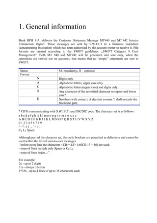 Swift mt940 942111247451789 | PDF