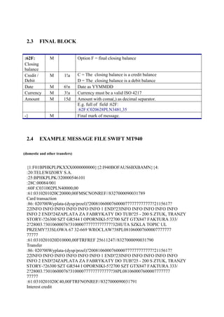 Swift mt940 942111247451789 | PDF