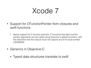 Facilitating Idiomatic Swift with Objective-C | PPT