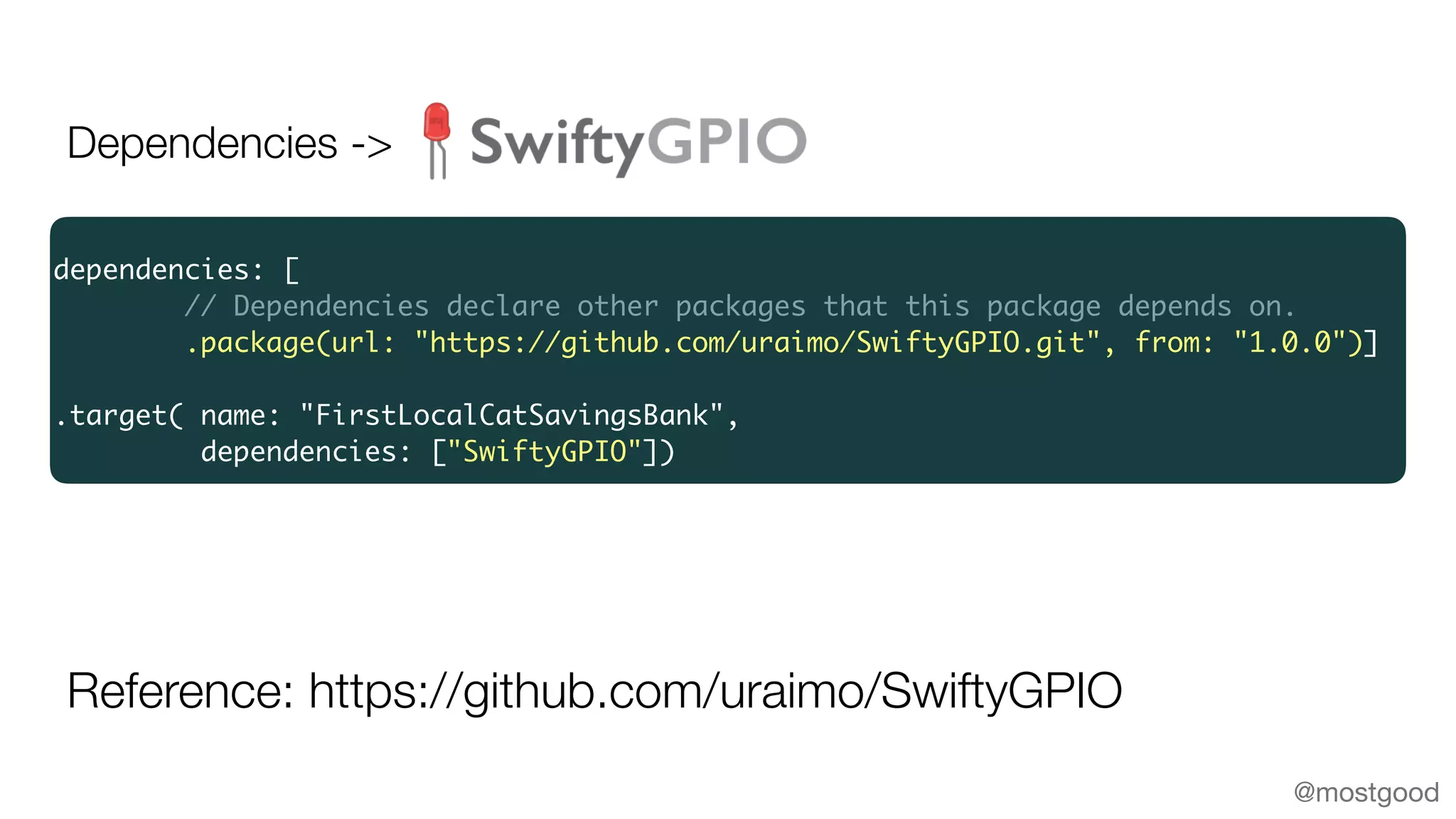 Swift on Raspberry Pi | PPT
