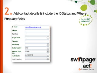 Swiftpage act webinar