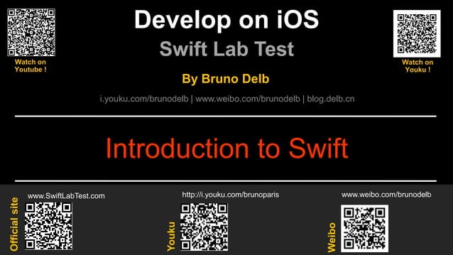 Introduction to Swift (tutorial) | PPT