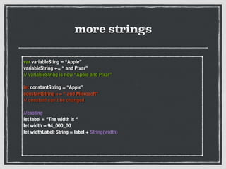 Introduction to Swift programming language. | PDF | Web Development ...