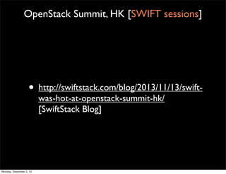 OpenStack Swift production deployments | PPT