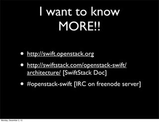 OpenStack Swift production deployments | PPT