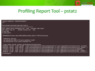 Swift profiling middleware and tools | PDF | Web Development | Internet