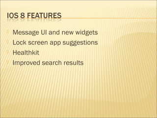 Swift Basics with iOS 8 features | PPT