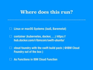 server side Swift | PPT