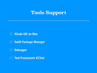 server side Swift | PPT