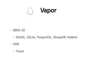 Swift server side frameworks | PDF