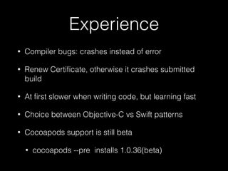 Swift should I switch? | PPT