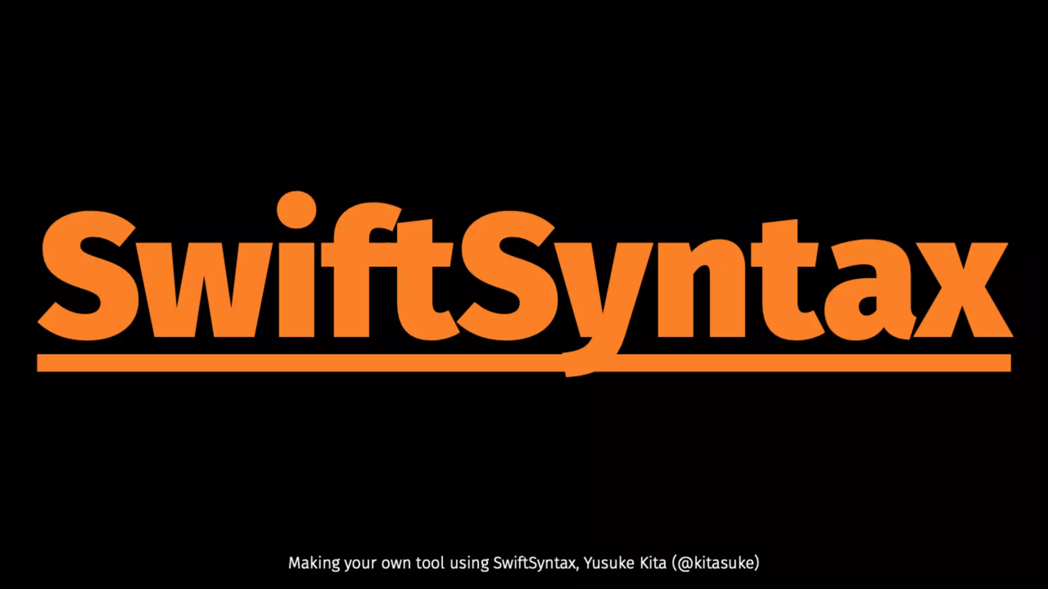 Making your own tool using SwiftSyntax | PPT