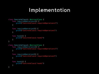 [Swift] Template Method | PPT