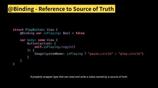SwiftUI - State & Data Flow | PPT