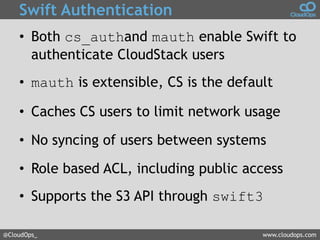 Swift UI in CloudStack | PPT