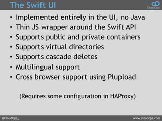 Swift UI in CloudStack | PPT