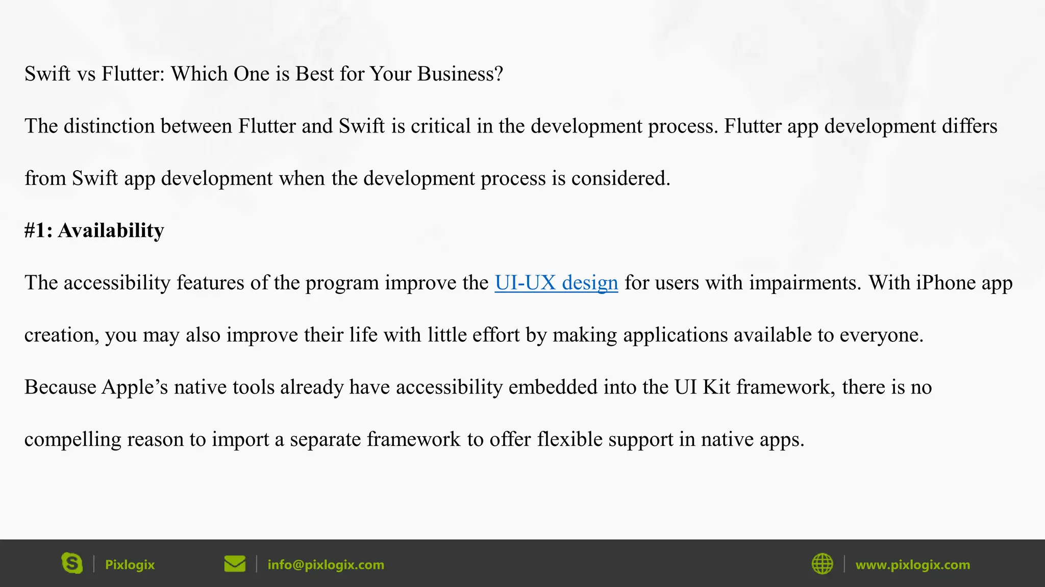 Swift Vs Flutter Best Mobile App Development Framework Ppt 0530