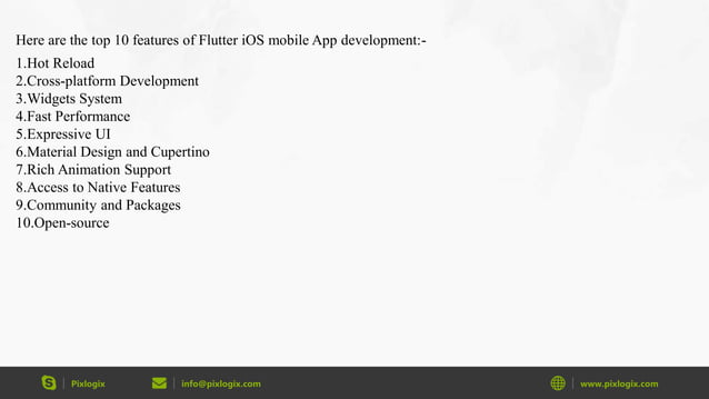 Swift vs Flutter Best Mobile App Development Framework | PPT