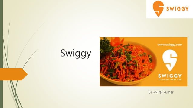 Swiggy-marketing and business model | PPTX