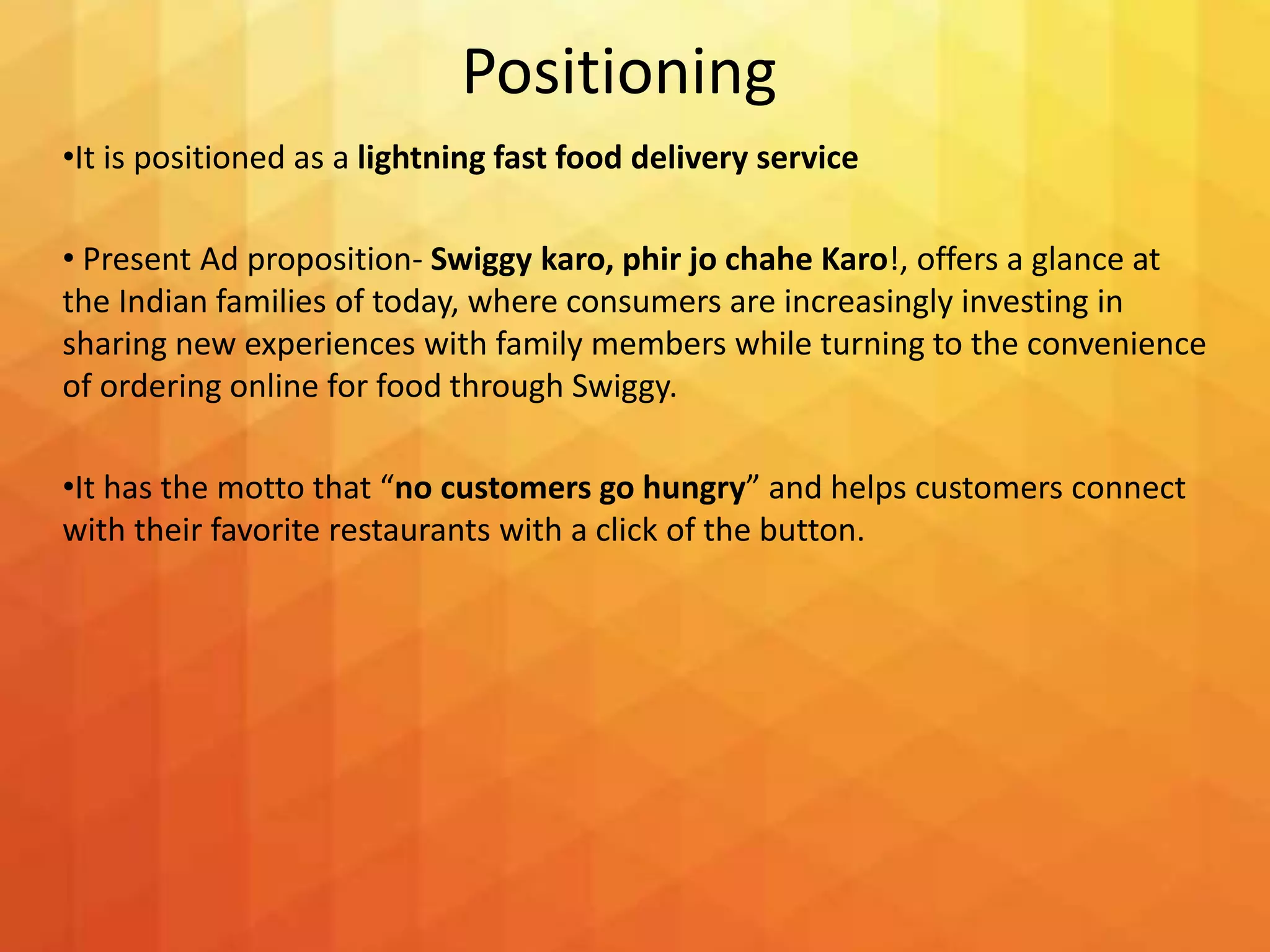 Swiggy Marketing strategy | PPTX