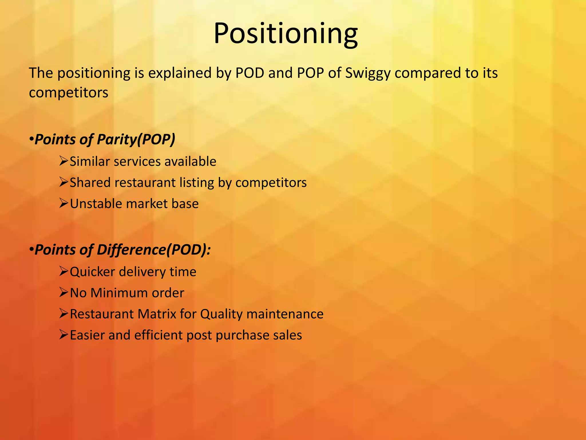 Swiggy Marketing strategy | PPTX