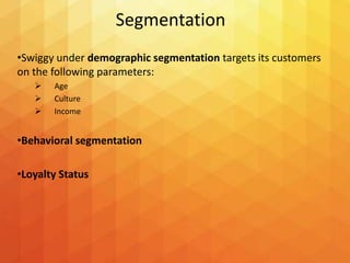 Swiggy Marketing strategy | PPTX