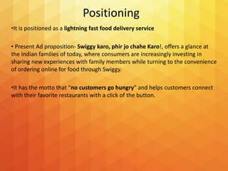 Swiggy Marketing strategy | PPTX