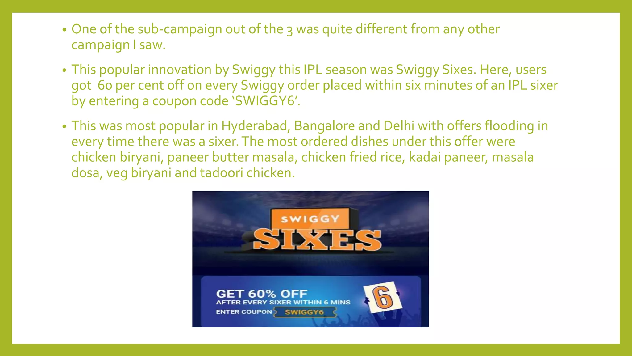 Swiggy campaigns 2019 | PPTX